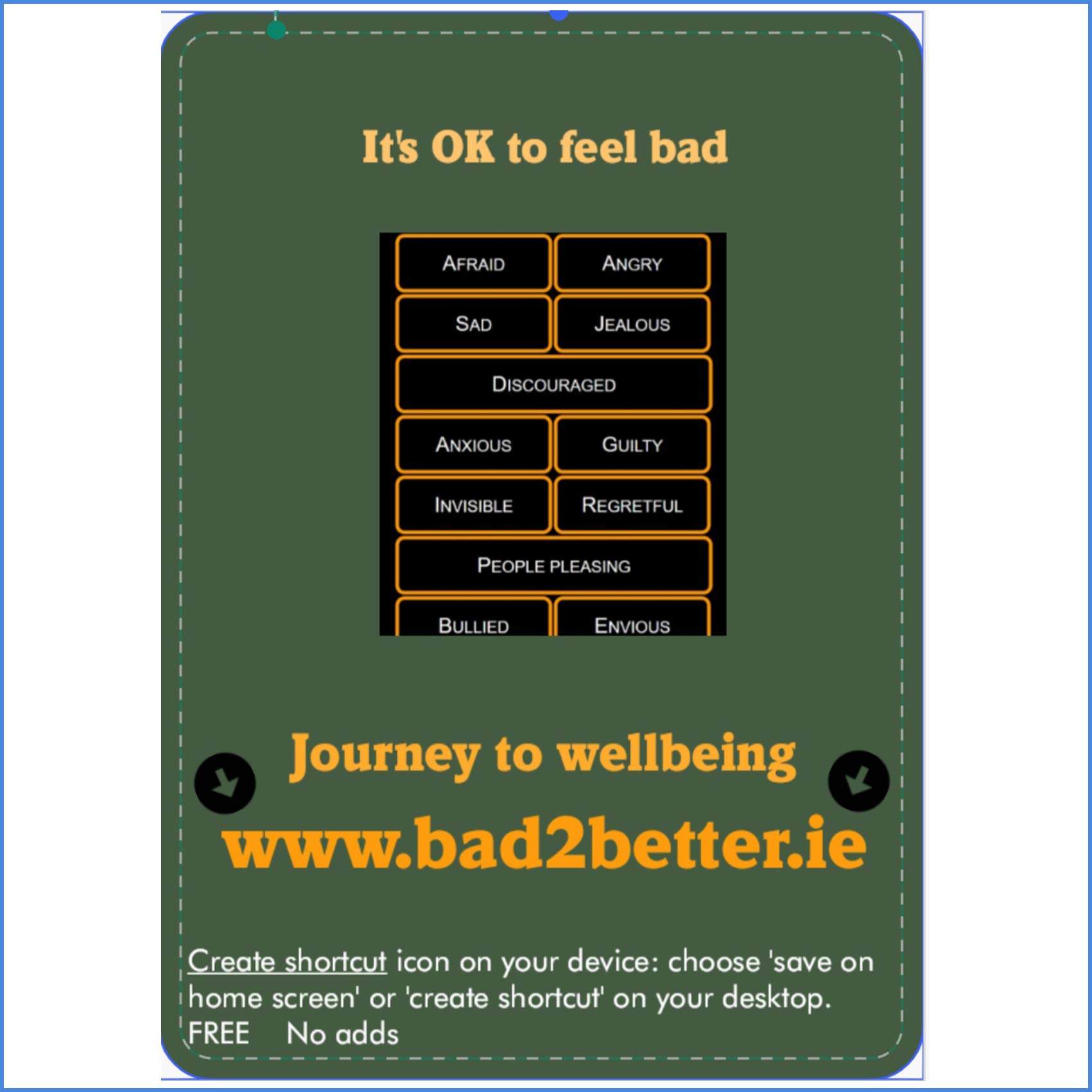 bad2better.ie cards x 20 - Healthy Habits
